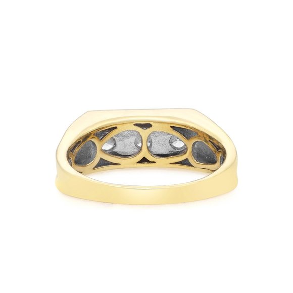 Rachel Koen | Accessories | Rachel Koen 53cttw Three Stone Diamond Mens ...